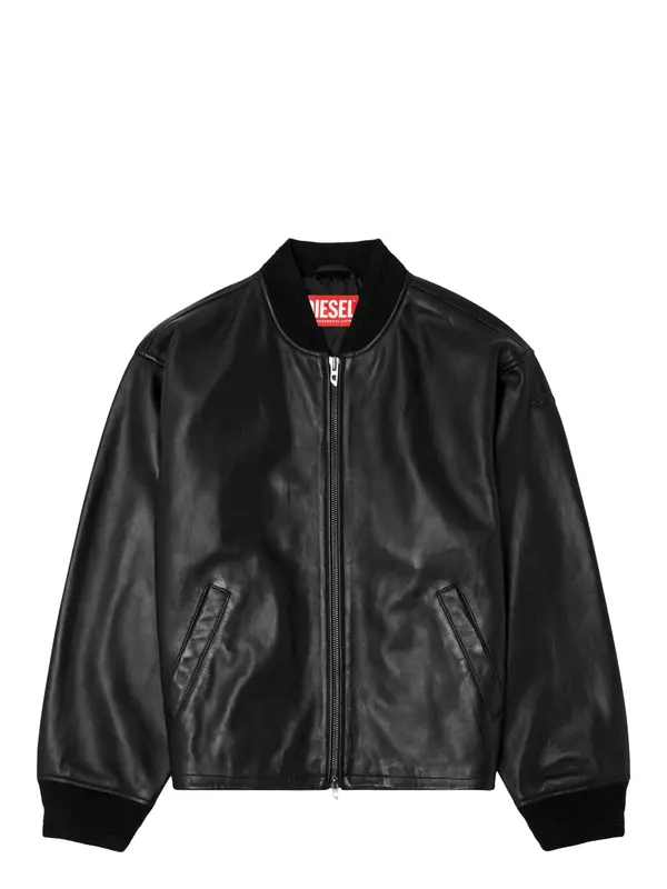 Diesel L-khat Leather Jacket - Black