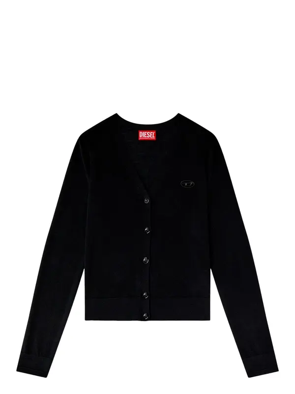 DIESEL® M-alima Knit Cardigan - Black