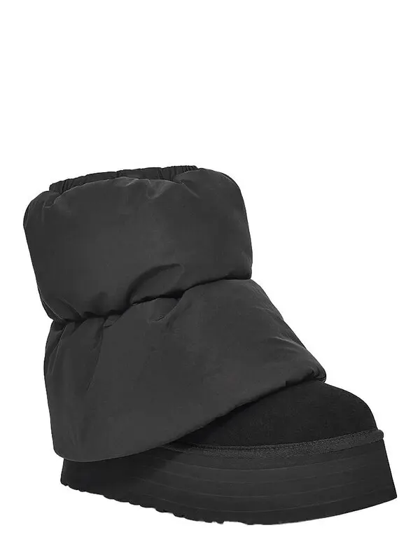 UGG Dipper Puffer Plushwarmer Boots - Black/black