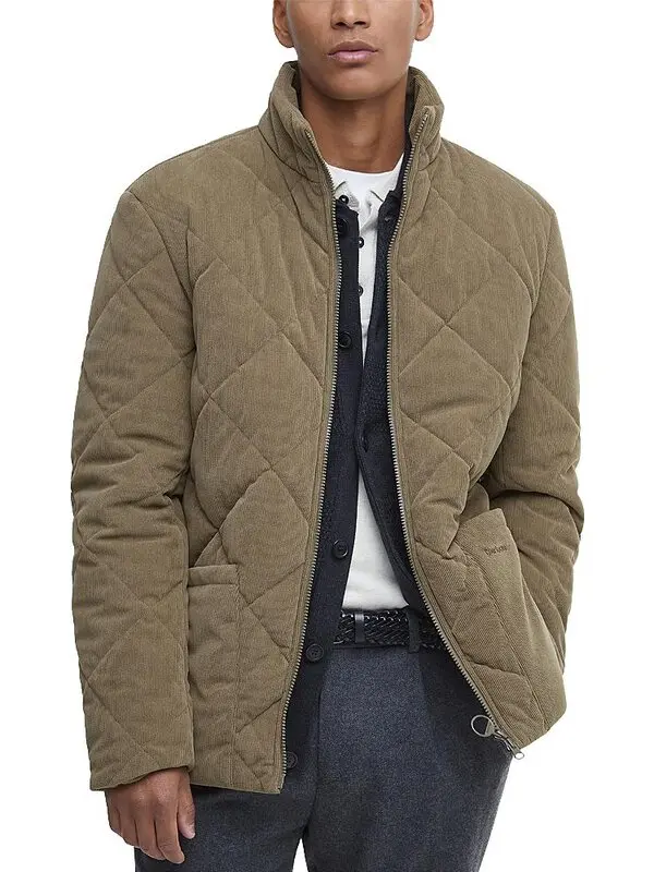 Barbour Corduroy Liddesdale Quilted Jacket - Fossil