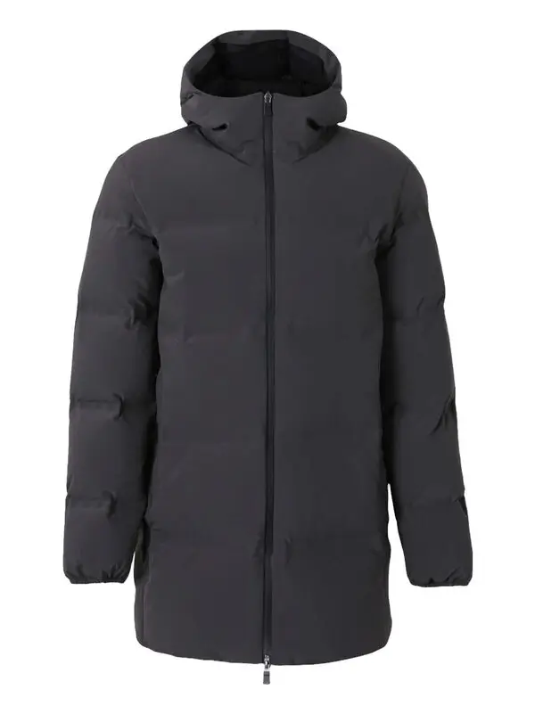 Herno Long Hooded Down Jacket - Antracite Grey