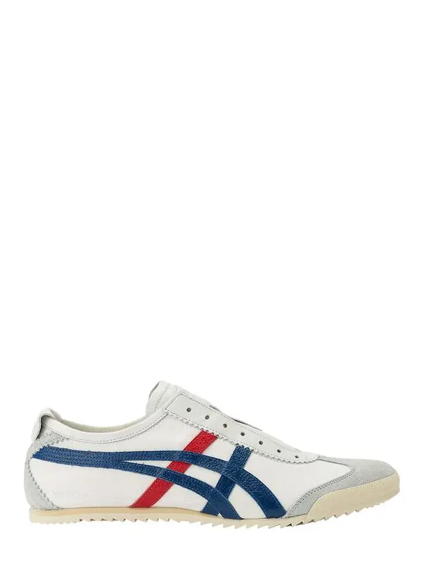 Asics Onitsuka Tiger Mexico Slip-on Deluxe Sneakers - White/asics Blue