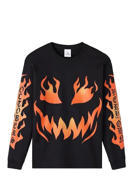 OVO Halloween Gang Long Sleeve T-shirt - Black