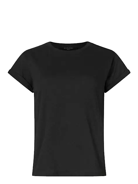 ALLSAINTS Anna Round-neck Cotton T-shirt - Black