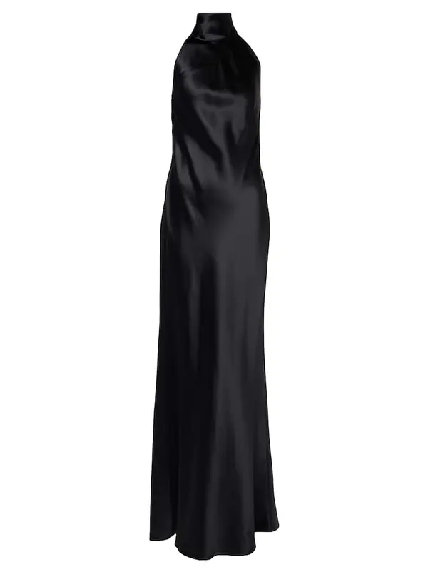 Ralph Lauren Chilton Halterneck Gown - Black