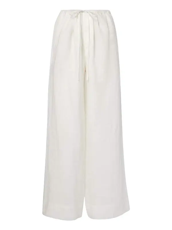 Sir The Label Rosalia Mid-rise Wide-leg Pants - White