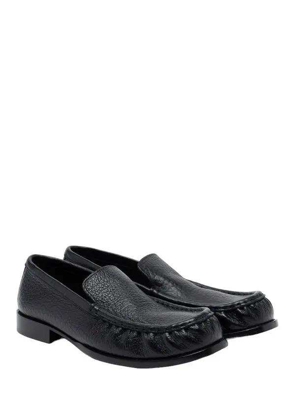 Dries Van Noten Leather Loafers - Black