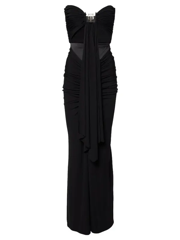 Christopher Esber Disconnect Stone Gown - Black