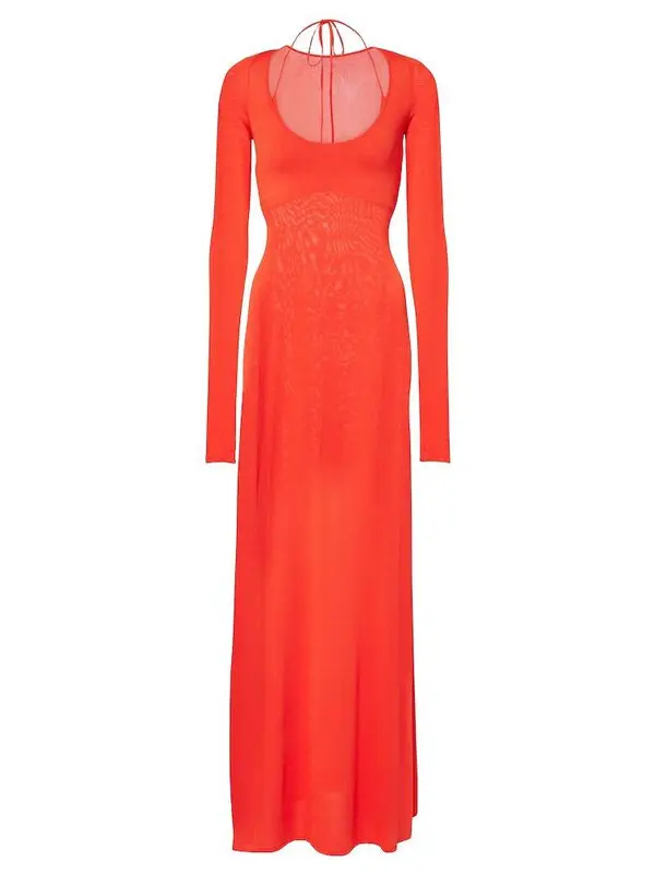 SIR. Valejo Halter Maxi Dress - Orange