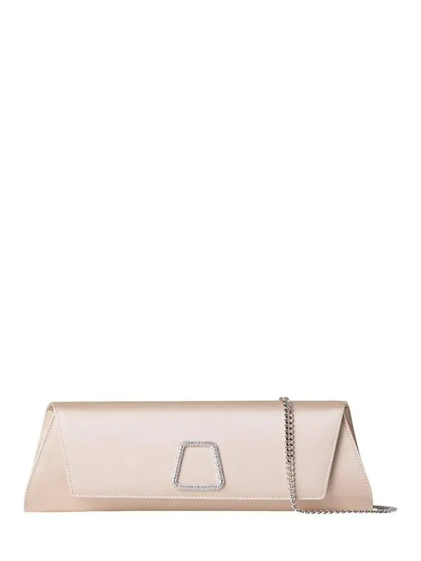 Akris Anouk Small Satin Clutch Bag - Ltpink