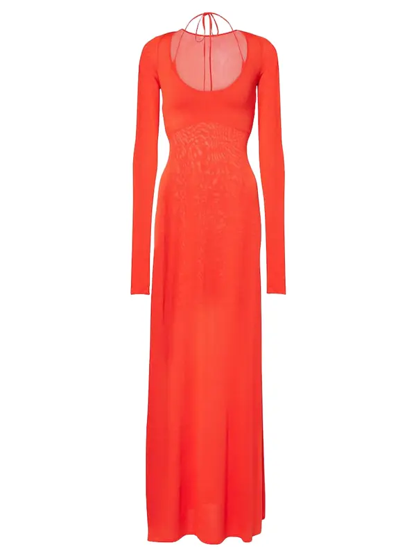 SIR. Valejo Halter Maxi Dress - Orange