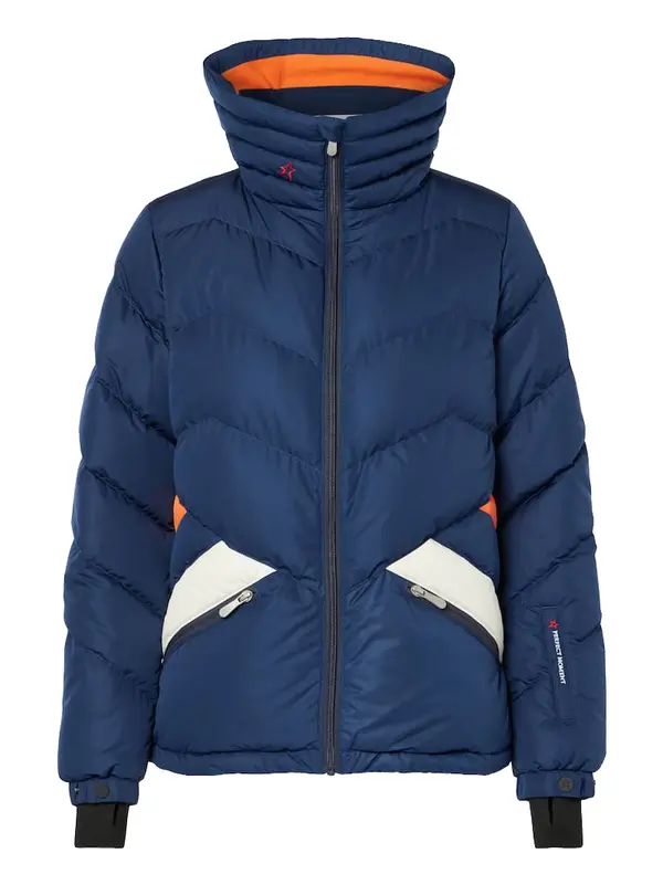 Perfect Moment Duvet Houndstooth Down Ski Jacket - Multicoloured