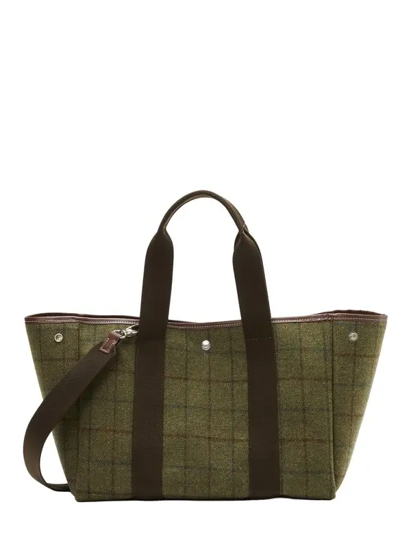 Rue De Verneuil Medium Traversée Bag - Hunting Tweed