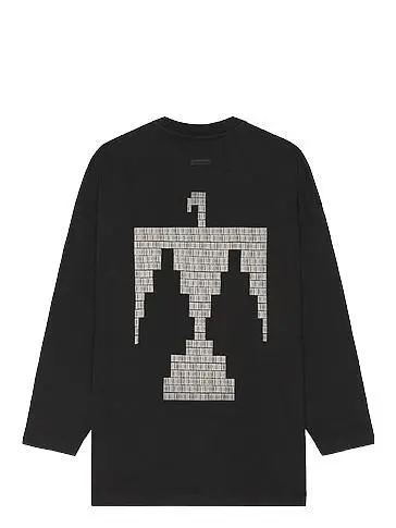 Fear Of God Long Sleeve Graphic Tee - Black
