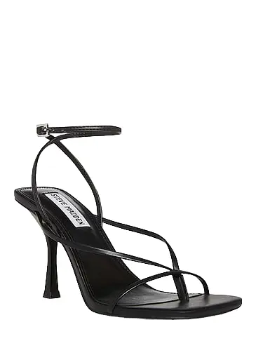 Pink Steve Madden Annie Strappy High Heel Sandal - Black
