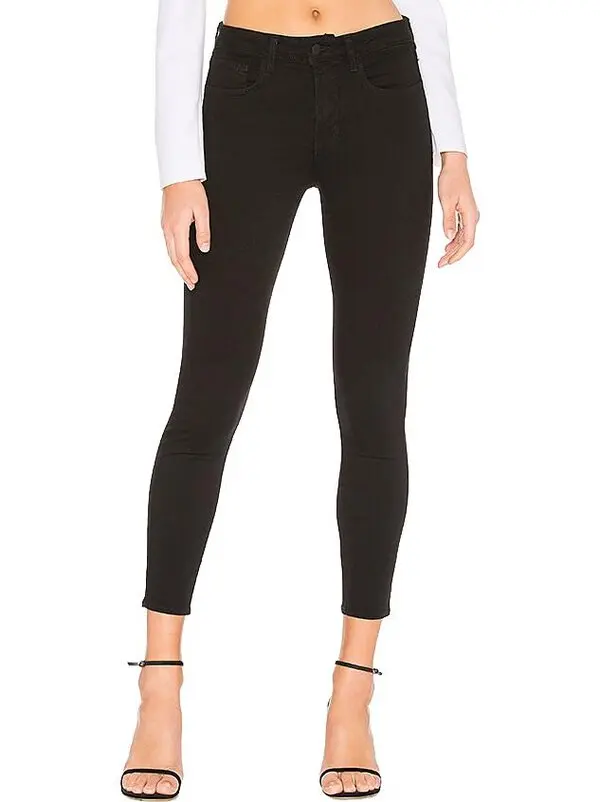 L'Agence Margot High Rise Skinny Jean - Black