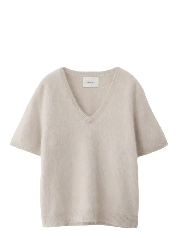 LISA YANG Lovisa Cashmere T-shirt - Brushed