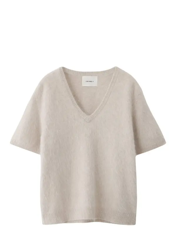 LISA YANG Lovisa Cashmere T-shirt - Brushed