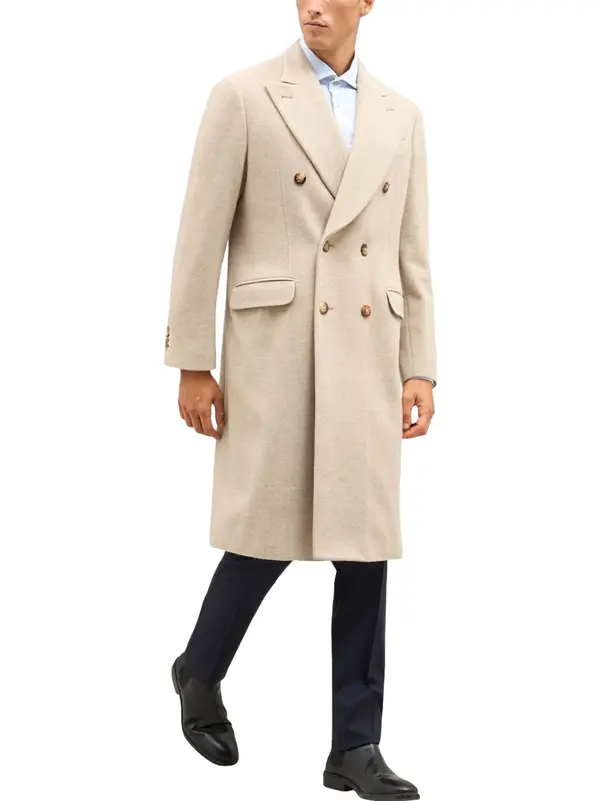 Boglioli Double-breasted Coat - Neutrals