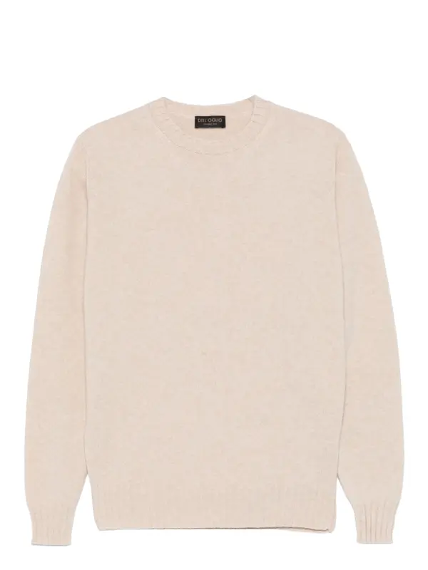 DELL'OGLIO Crew Neck Sweater - Neutrals
