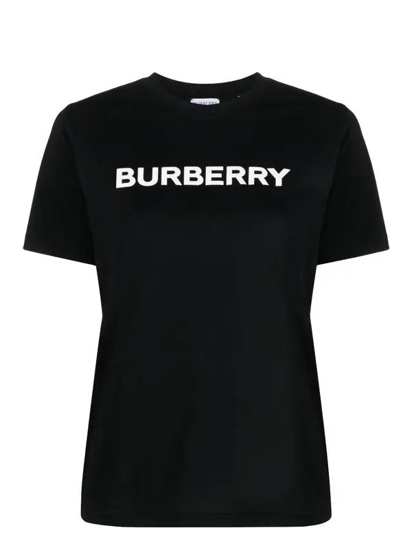 Burberry Logo-print Cotton T-shirt - Black