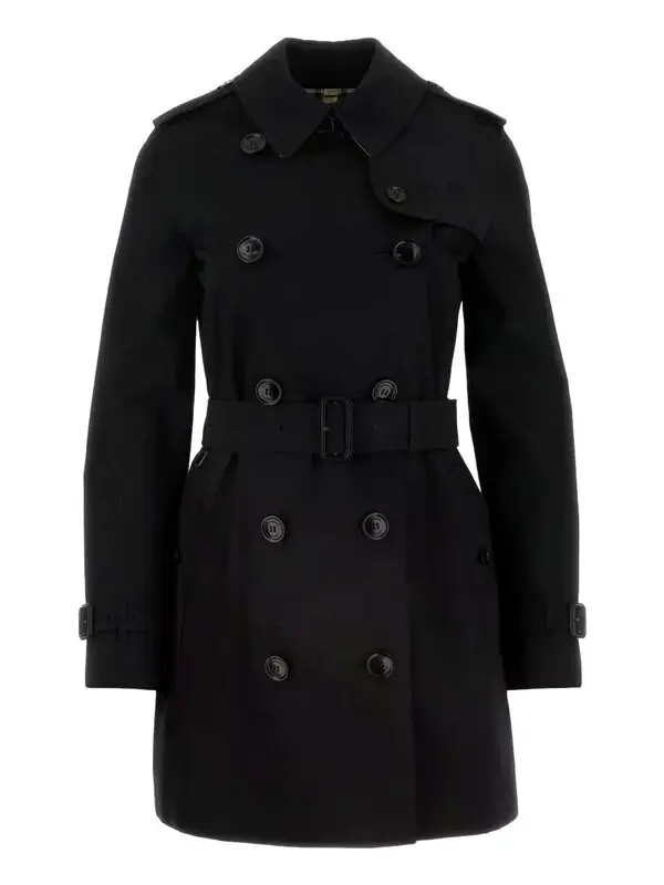 Burberry Chelsea Cotton Trench Coat - Black