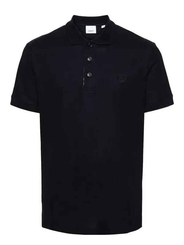 Burberry Monogram-motif Polo Shirt - Blue