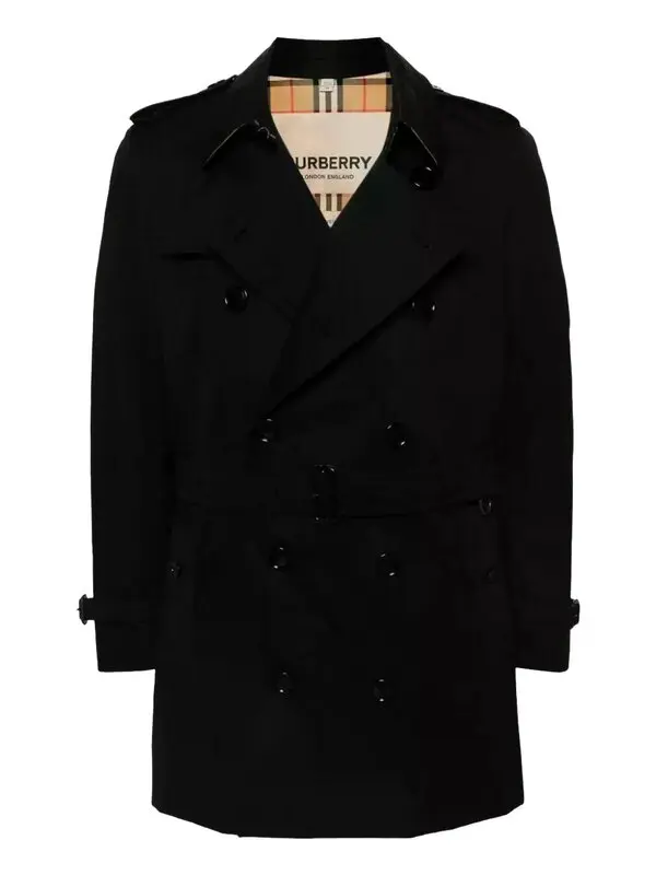 Burberry Wimbledon Belted Trench Coat - Black