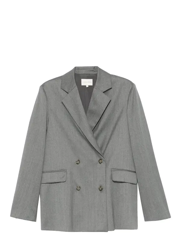 Loulou De Saison Loulou Studio Tailored Twill Blazer - Grey