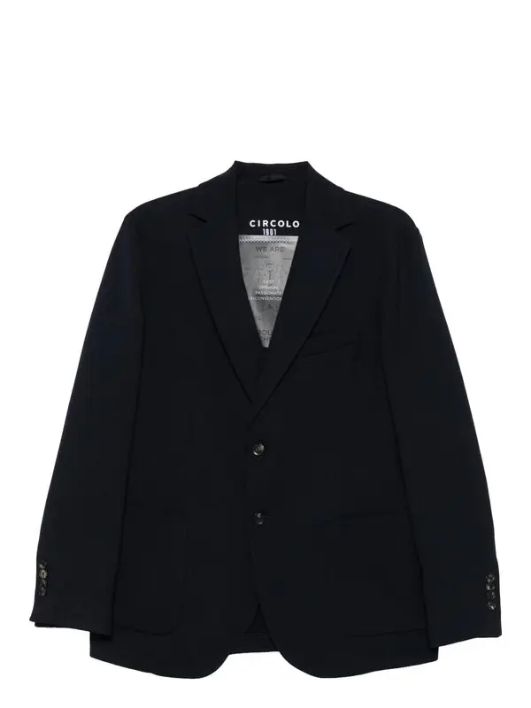 CIRCOLO 1901 Textured Blazer - Blue