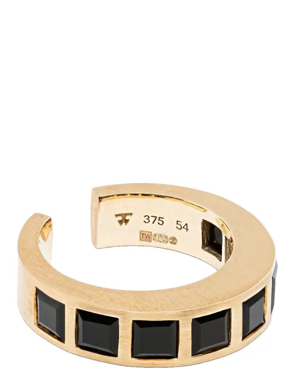 Tom Wood 9k Recycled Arch Square Ring - Gold