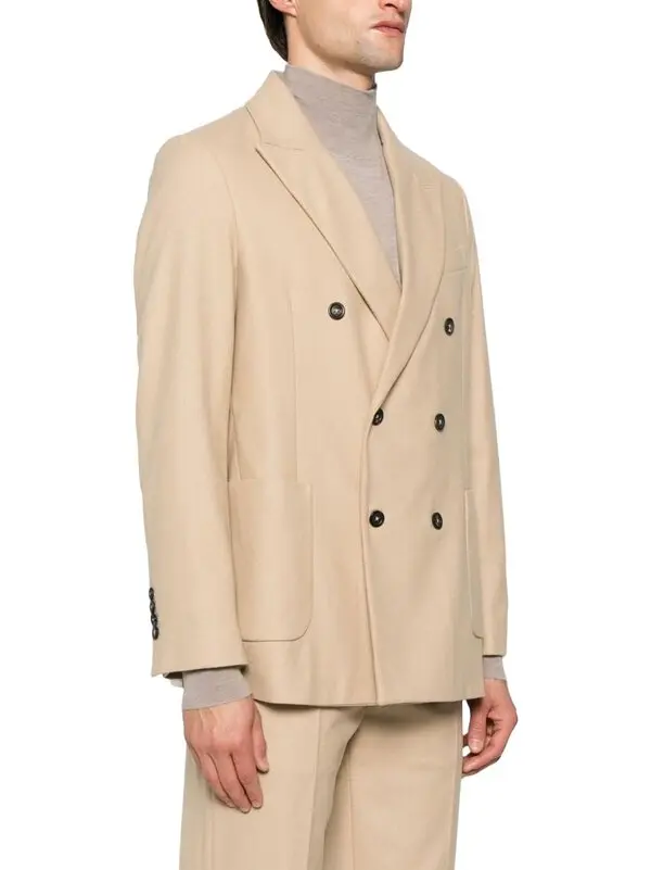 CIRCOLO 1901 Virgin Wool Blazer - Neutrals
