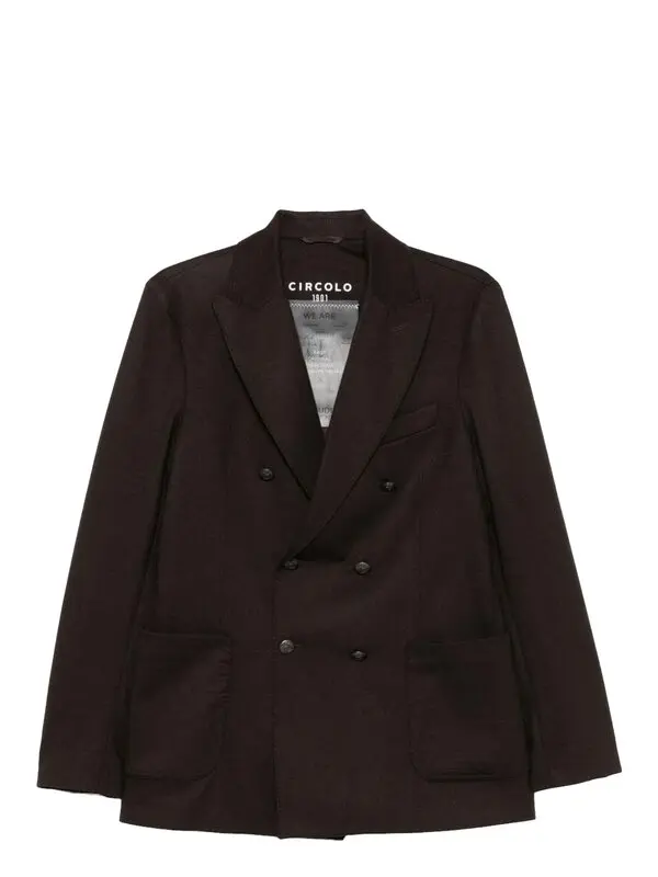 CIRCOLO 1901 Double-breasted Blazer - Brown