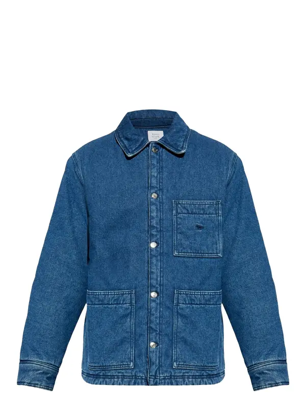 Maison Kitsuné Padded Denim Workwear Jacket - Blue