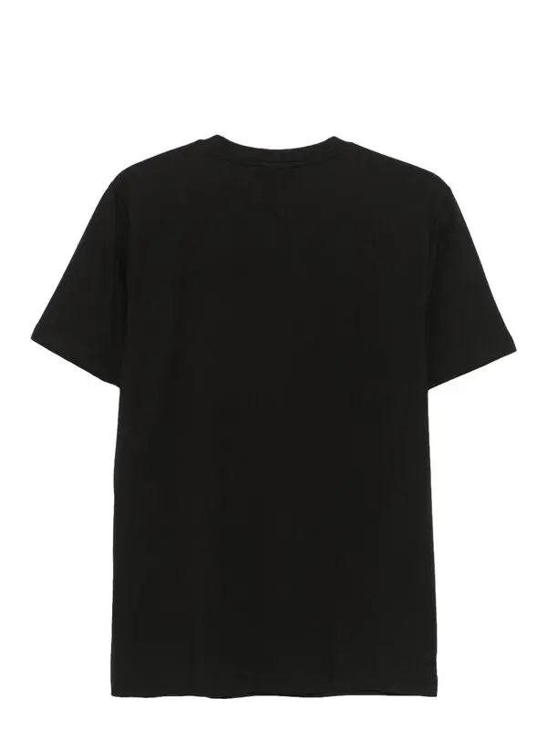 BOSS Rubberised-logo Cotton T-shirt - Black