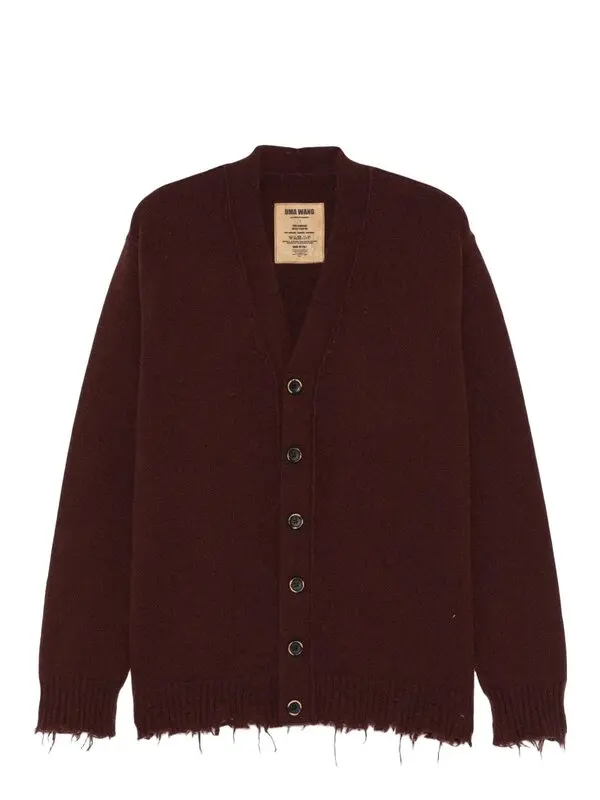 UMA WANG Cashmere Over Cardigan - Red