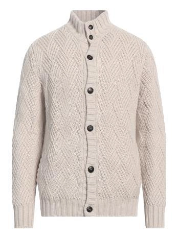 Fedeli Virgin Wool And Cashmere Cardigan - Beige