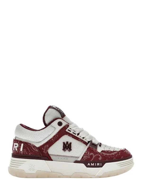 Amiri Ma1 Bandana Denim Sneakers - Burgundy