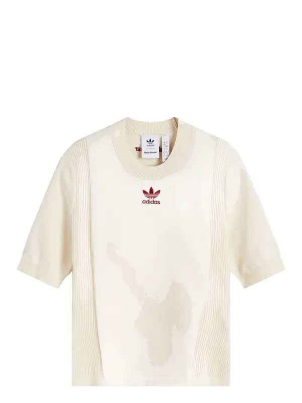 Adidas X Wales Bonner Short Sleeve Knit Top - Wonder White