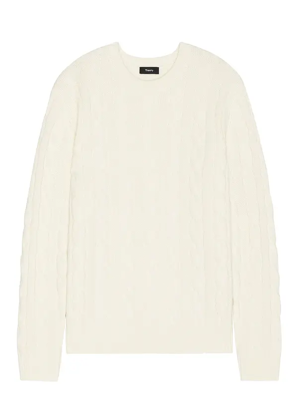 Theory Cable Knit Sweater - Winter White