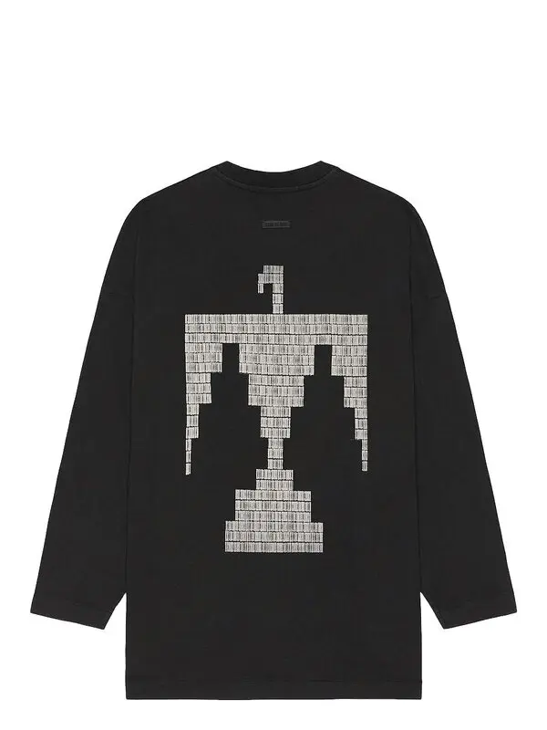 Fear Of God Long Sleeve Logo Tee - Black