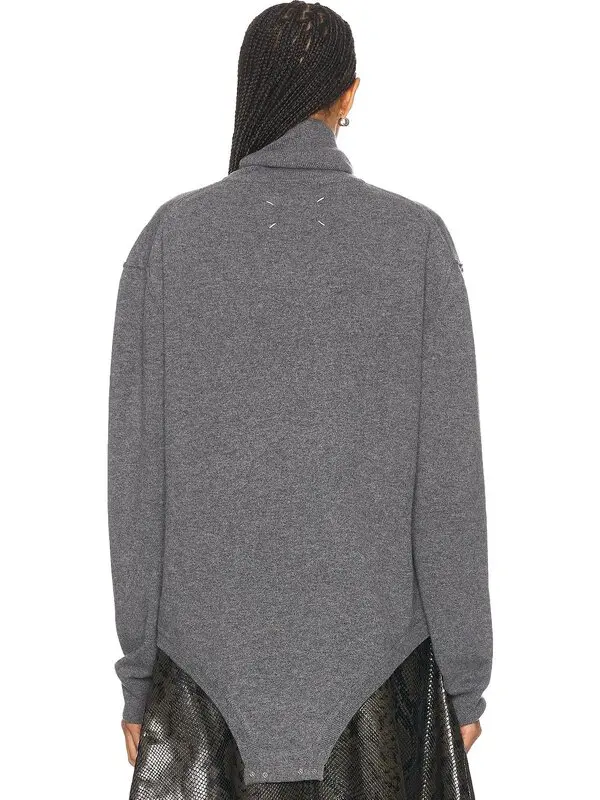 MAISON MARGIELA Turtleneck Sweater - Medium Grey