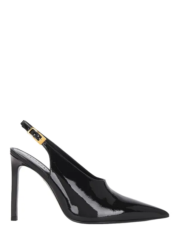 Retrofete Celia Leather Slingback - Black