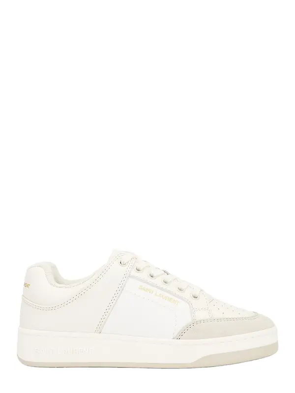 Saint Laurent Sl61 Sneaker - Black Optic White & Coffee White