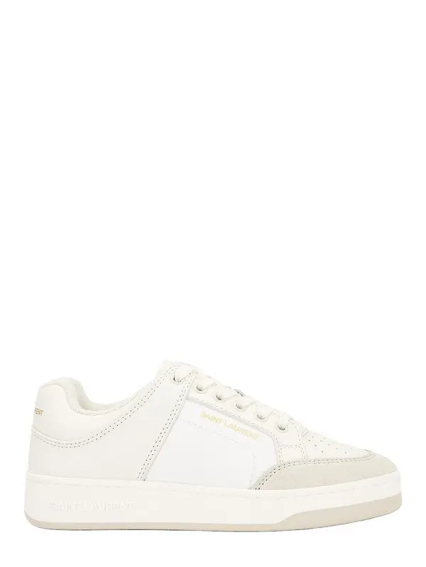 Saint Laurent Sl61 Sneaker - Black Optic White & Coffee White