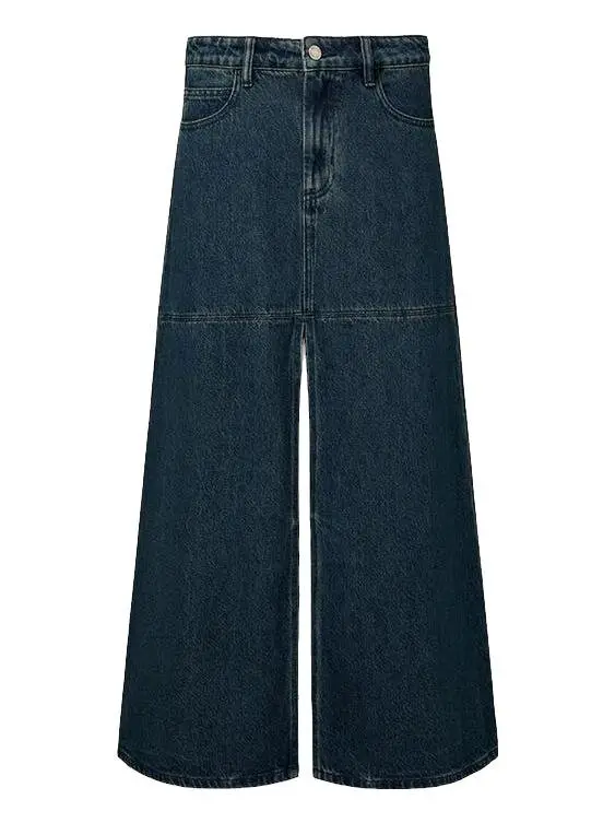 WeWoreWhat Denim Maxi Skirt - Raw Wash