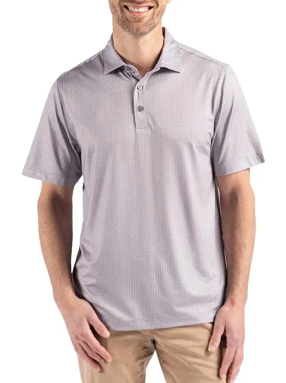 Cutter & Buck Pike Shadow Check Print Polo - Polished