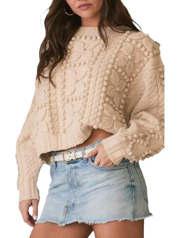 BTB LOS ANGELES Simone Sweater - Ivory