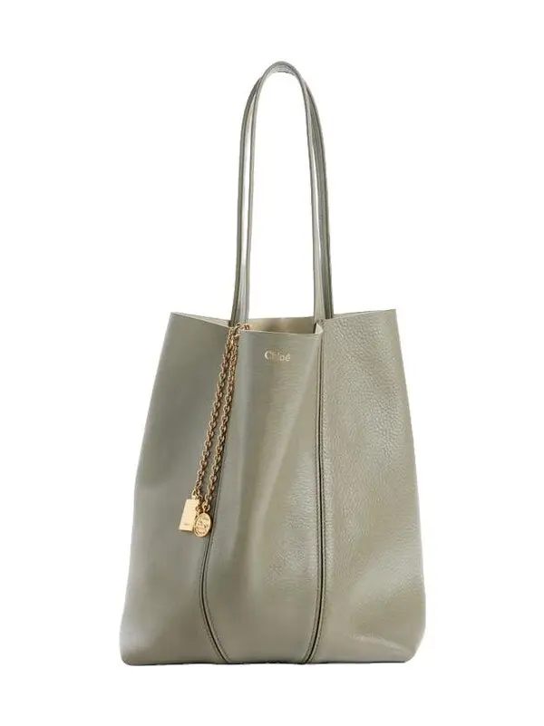 Chloé Spin Leather Tote - Aloe Green