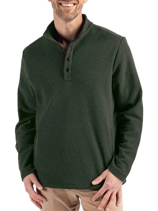 Cutter & Buck Hunts Point Fleece Snap Pullover - Poplar